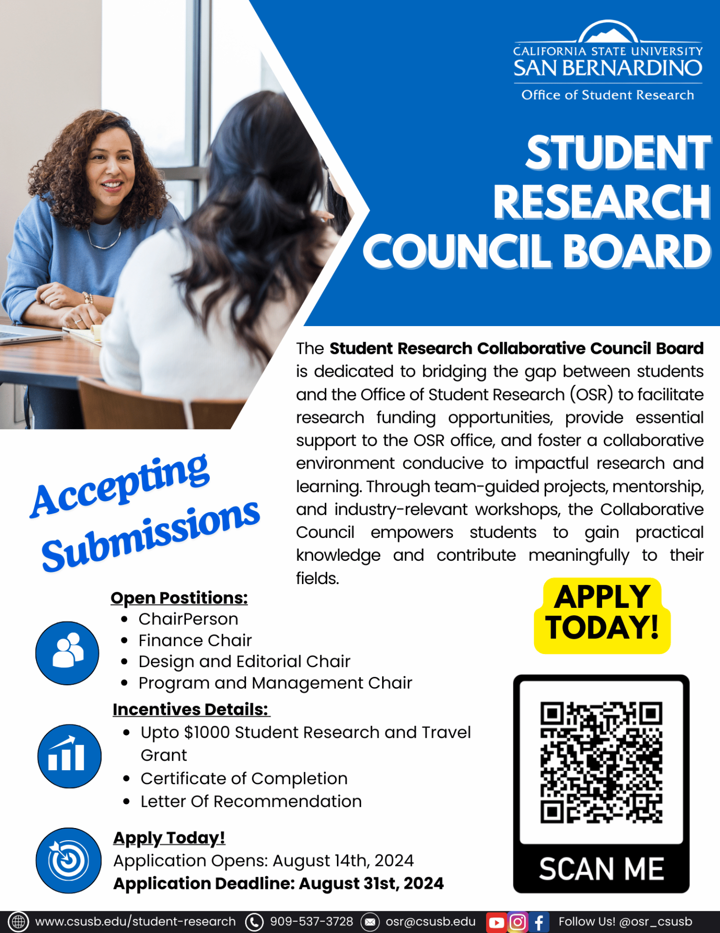 Student Research Collaborative Council (SRCC) | Student Research | CSUSB